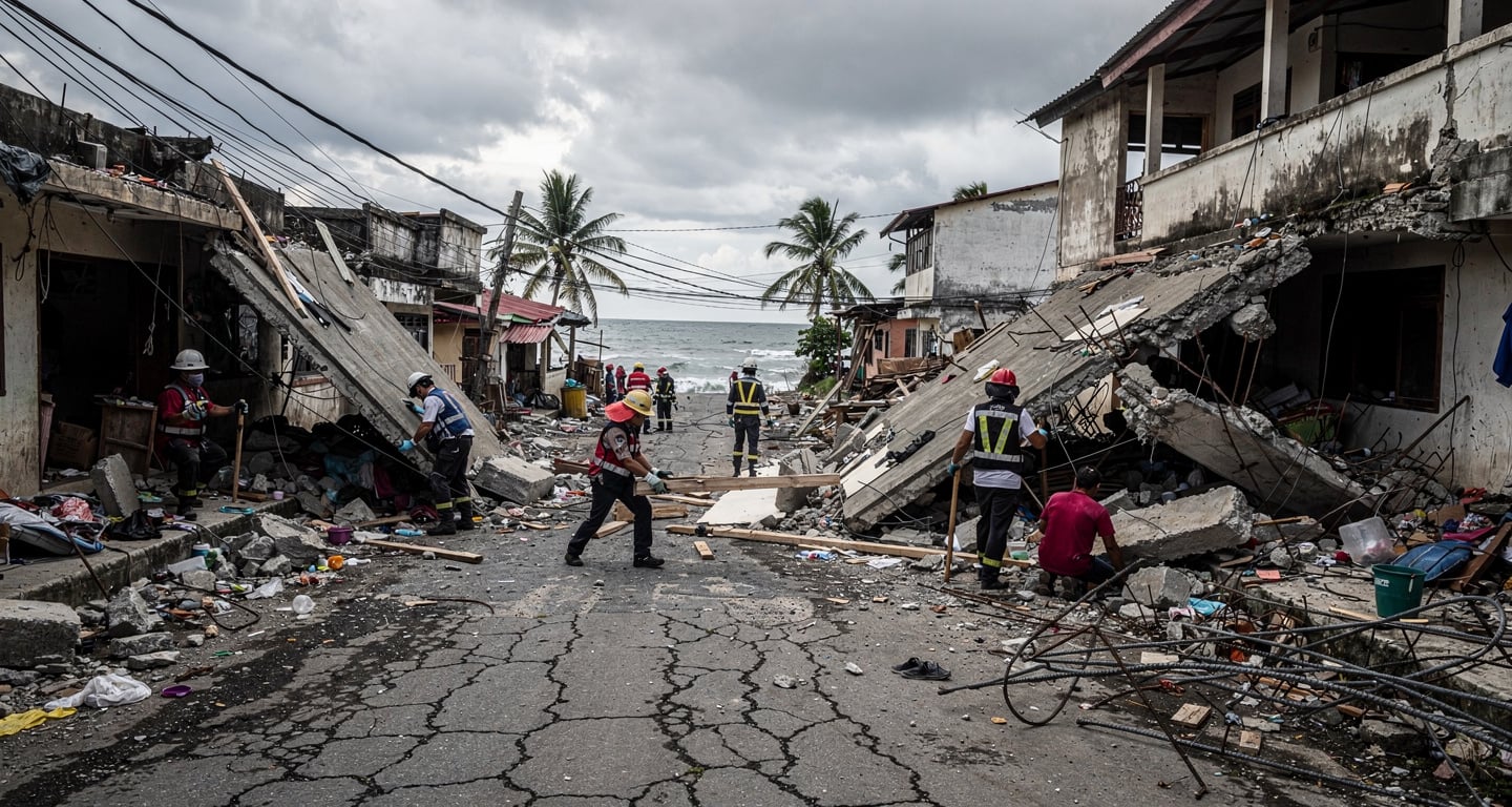 Philippines building collapse kills one, exposes unauthorised rooftop ...